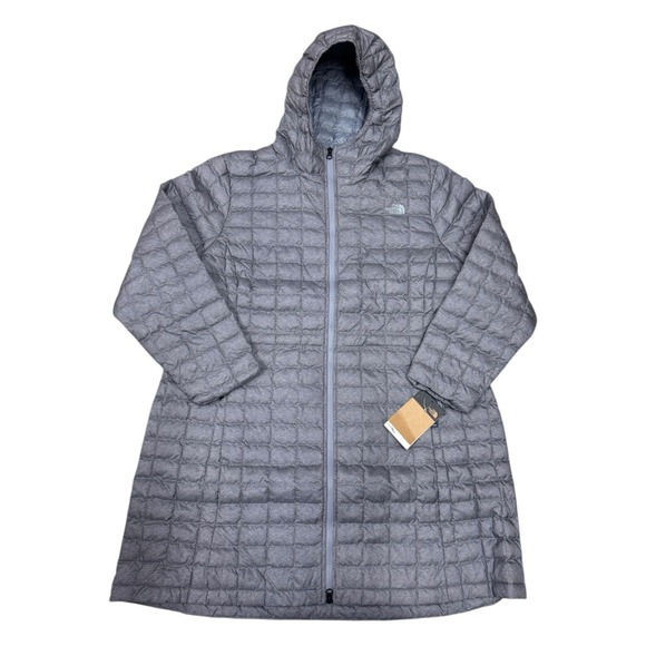The North Face | Jackets & Coats | The North Face Quilted Gray Hooded ...